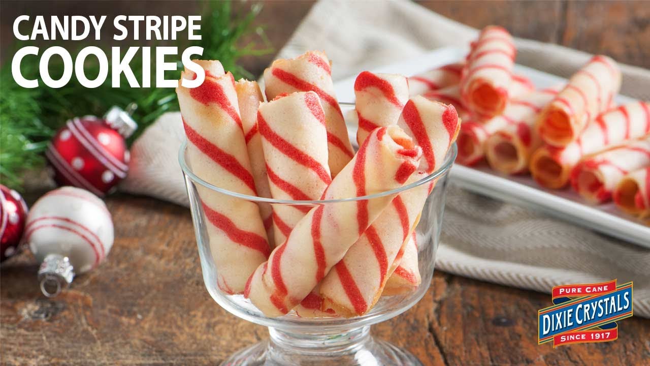 How to Make Candy Stripe Cookies - YouTube
