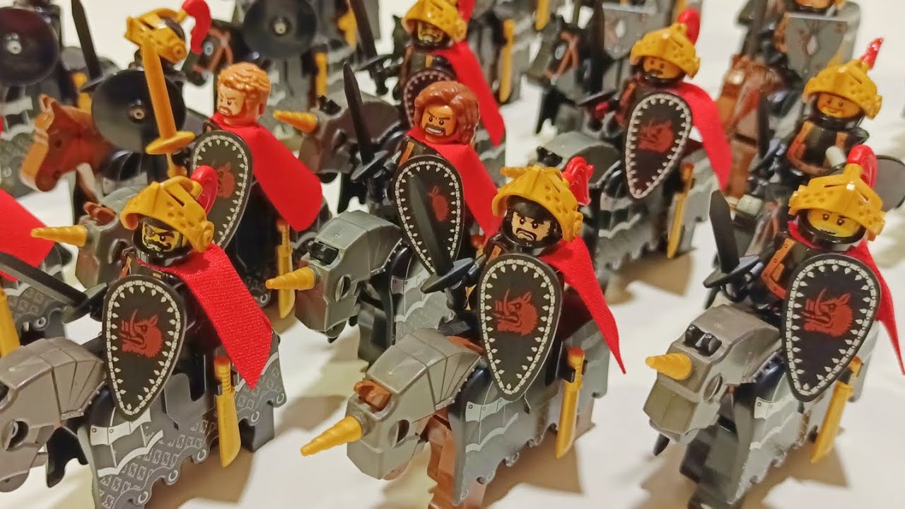 LEGO Castle - Custom Black Knight Army ⚔️⚔️⚔️ - YouTube