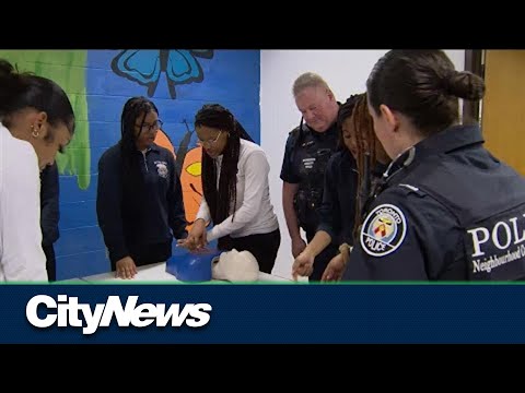 Community police officers helping students save lives - YouTube