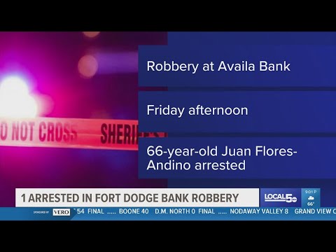 One person arrested after allegedly robbing Fort Dodge bank - YouTube
