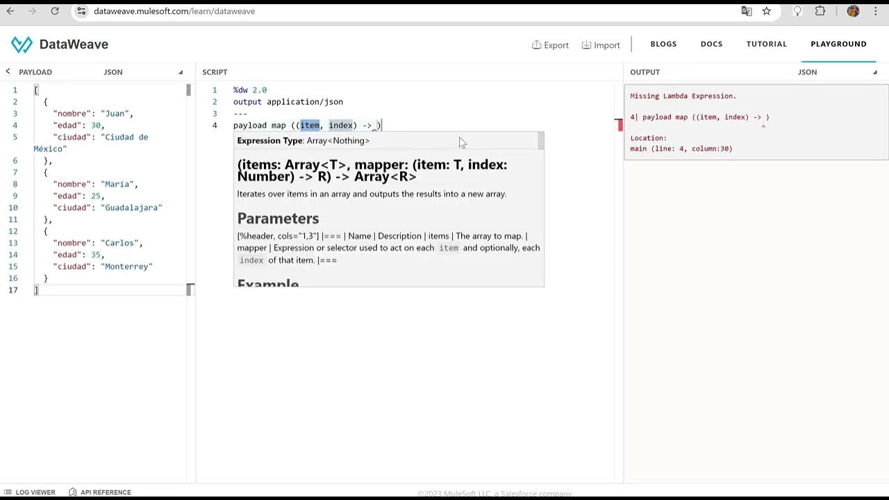 Función map en DataWeave - Ejemplos Prácticos - YouTube