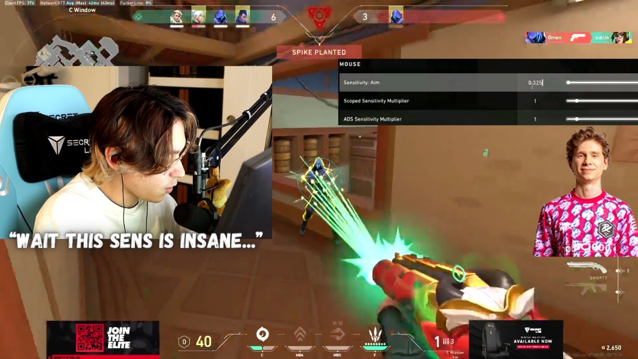 TenZ Turned Into A BEAST After Using Prx SOMETHING's Sens - YouTube