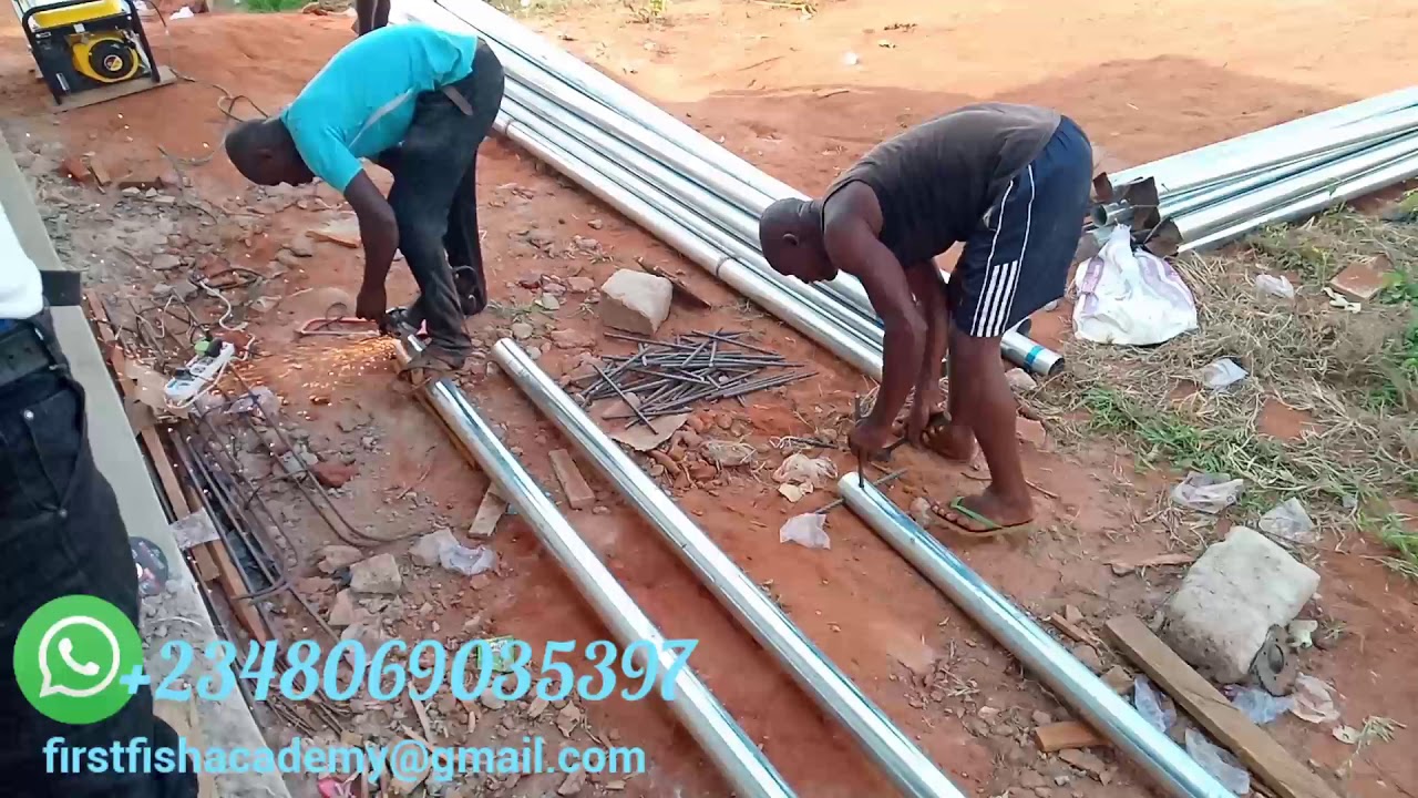 100,000 CAPACITY FISH FARM:-ROUNDING-UP OF ONE OF THE MAJOR PART OF THE ...