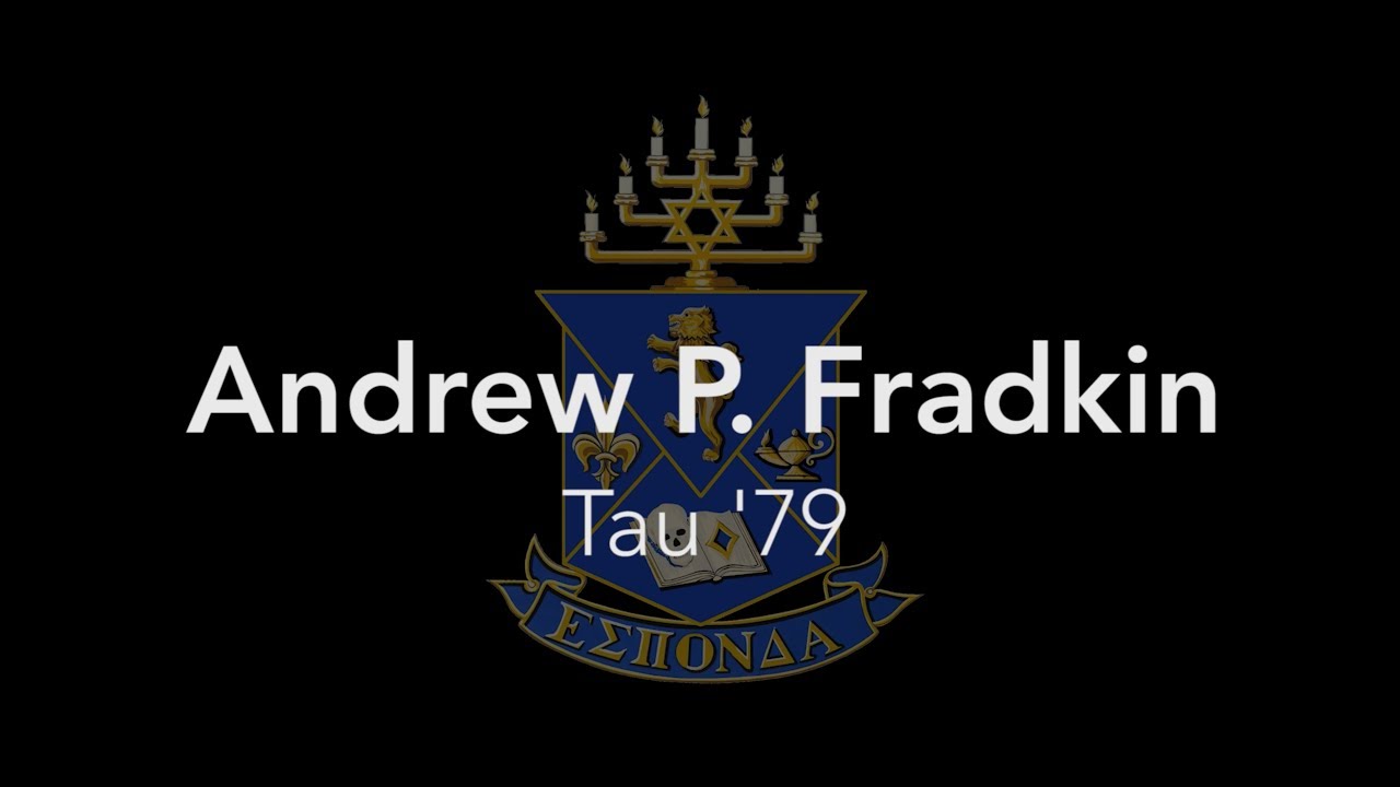AEPi Honors Andrew P. Fradkin - Order of the Lion - YouTube