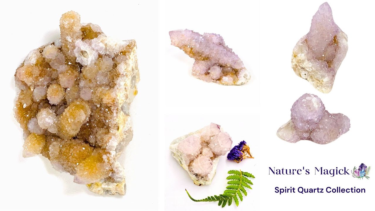 Genuine SPIRIT QUARTZ Crystals for sale - YouTube