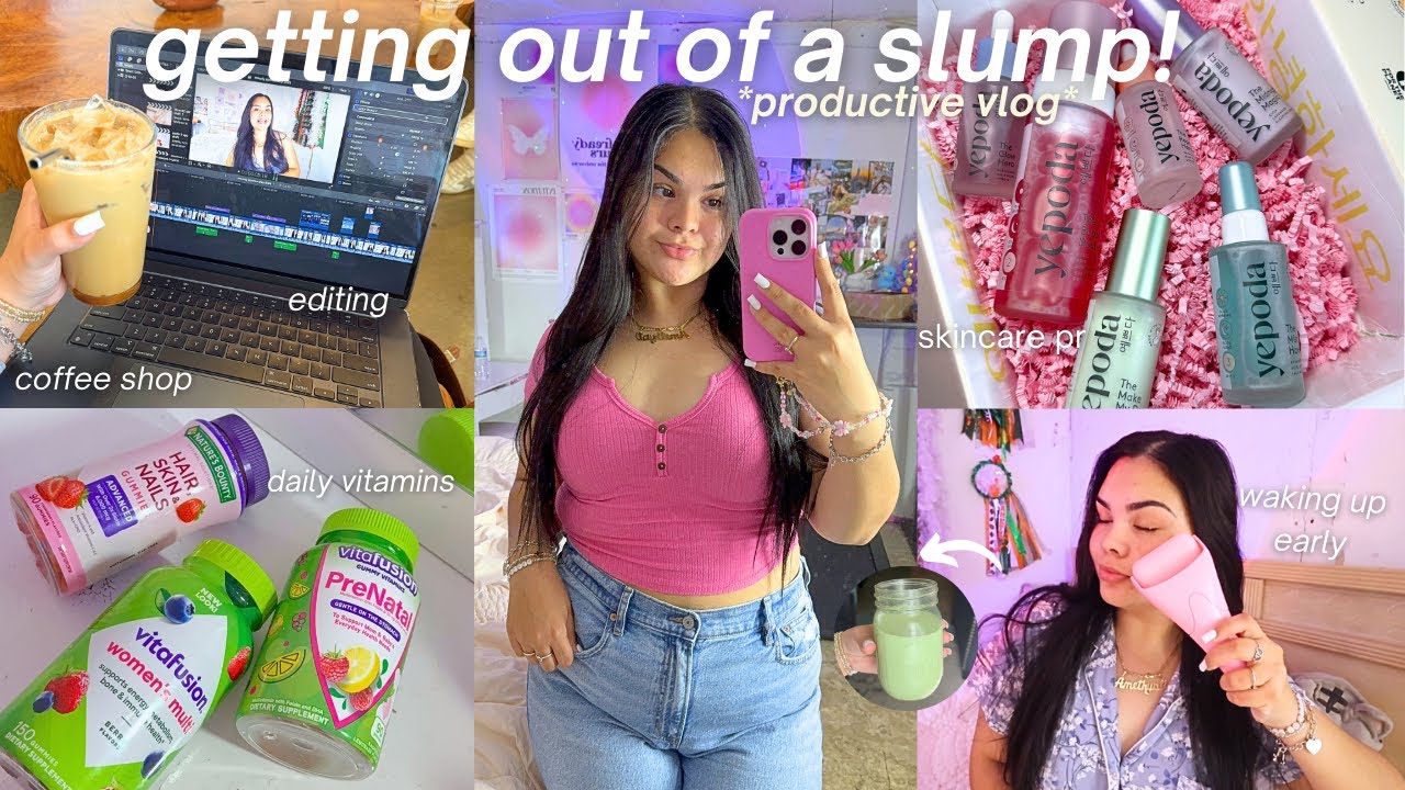 GETTING OUT OF A SLUMP 💤 productive reset, back into routine, healthy ...