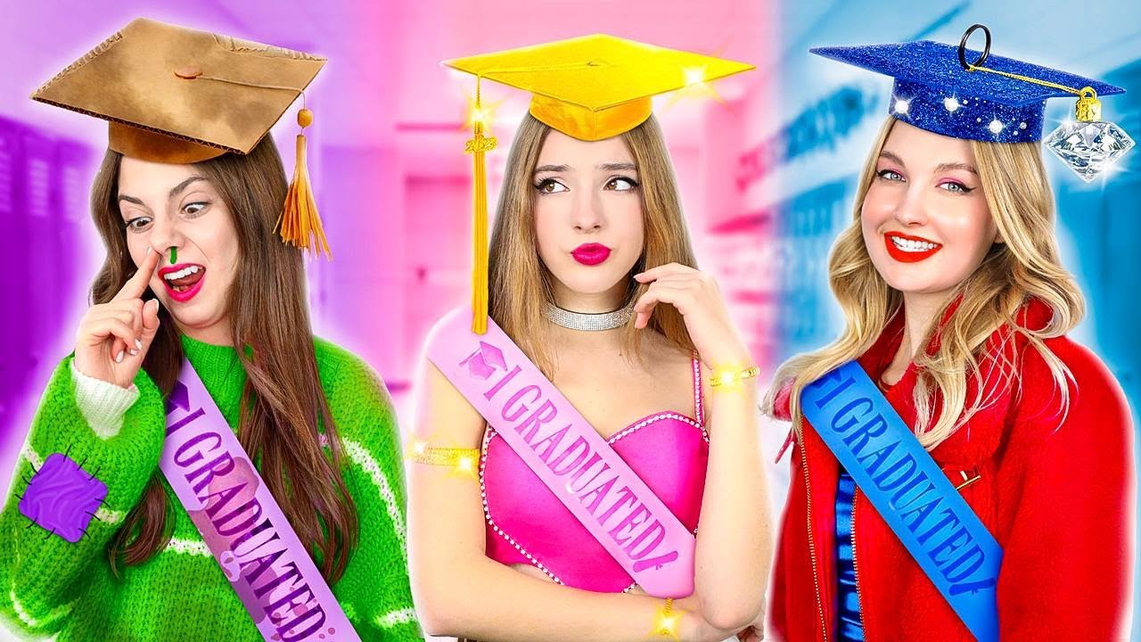 Chica Pobre VS Chica Rica VS Chica Mega Rica || Tipos de Estudiantes en ...
