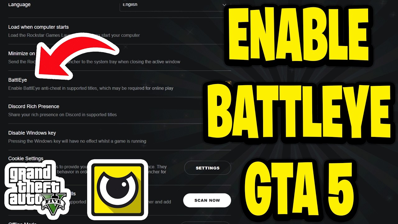 How To Enable Battleye GTA 5 - YouTube