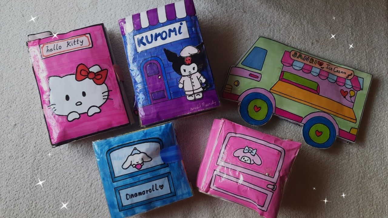 💸paperdiy💸 Sanrio Paper Squishy Book Compilation🎀 My Melody vs Kuromi ...