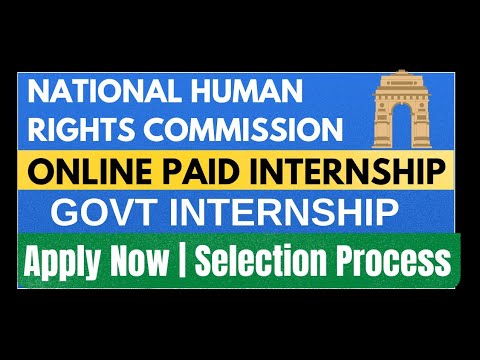 NHRC Online Internship 2025 Apply Now : Selection Process, Eligibility ...