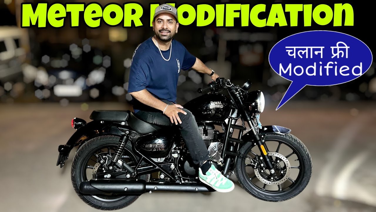 Decent Modification on Royal Enfield Meteor 350 | Meteor 350 Top ...