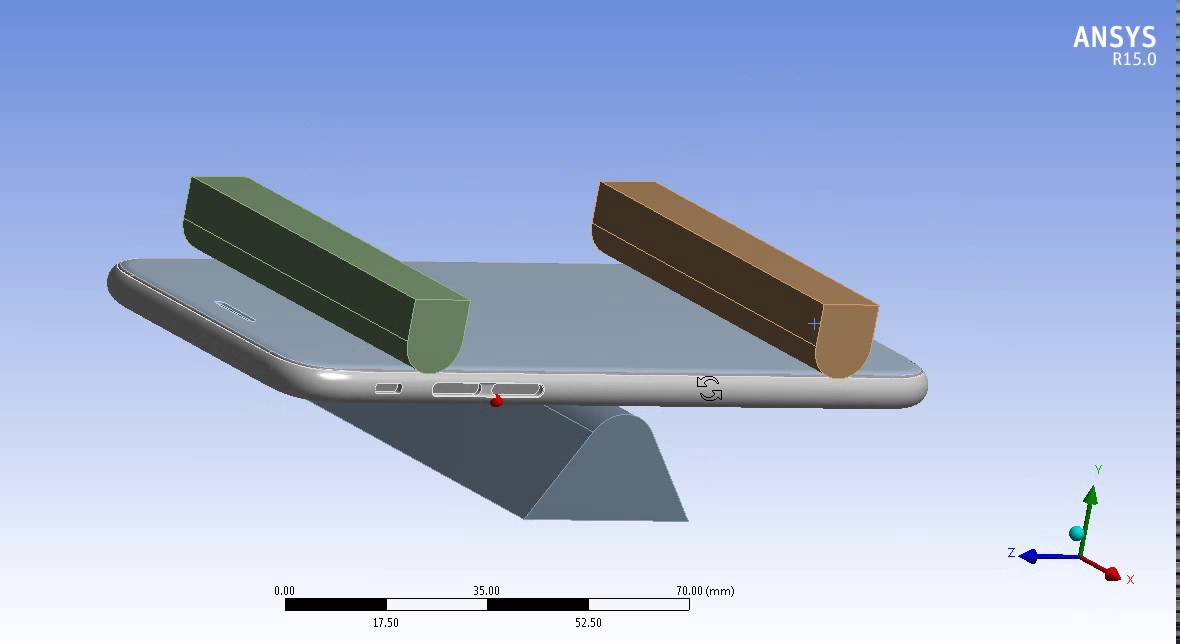 iPhone 6S Bend Test - ANSYS 15 FEA - YouTube