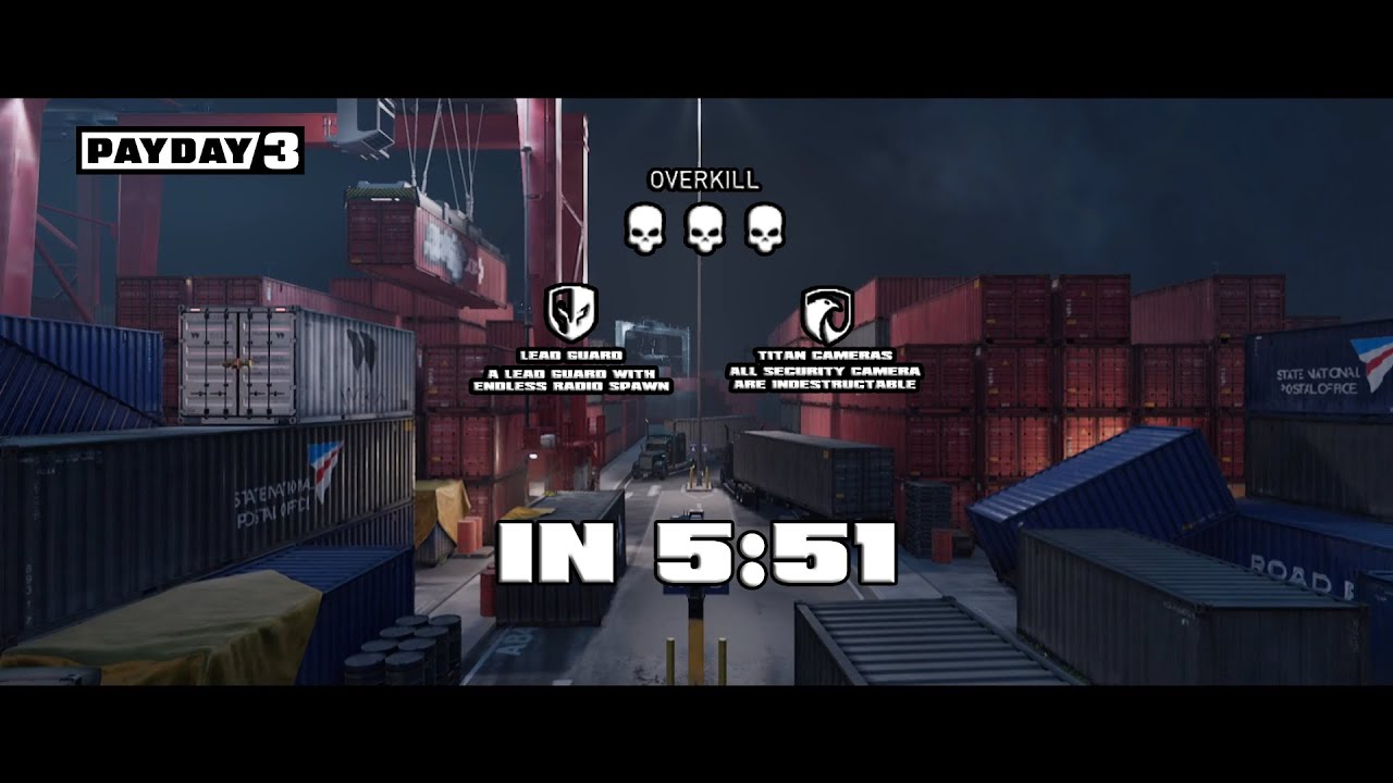 Payday 3 - 99 Boxes Solo Overkill Speedrun (5:51) [Pre-"Day 1" Patch] - YouTube