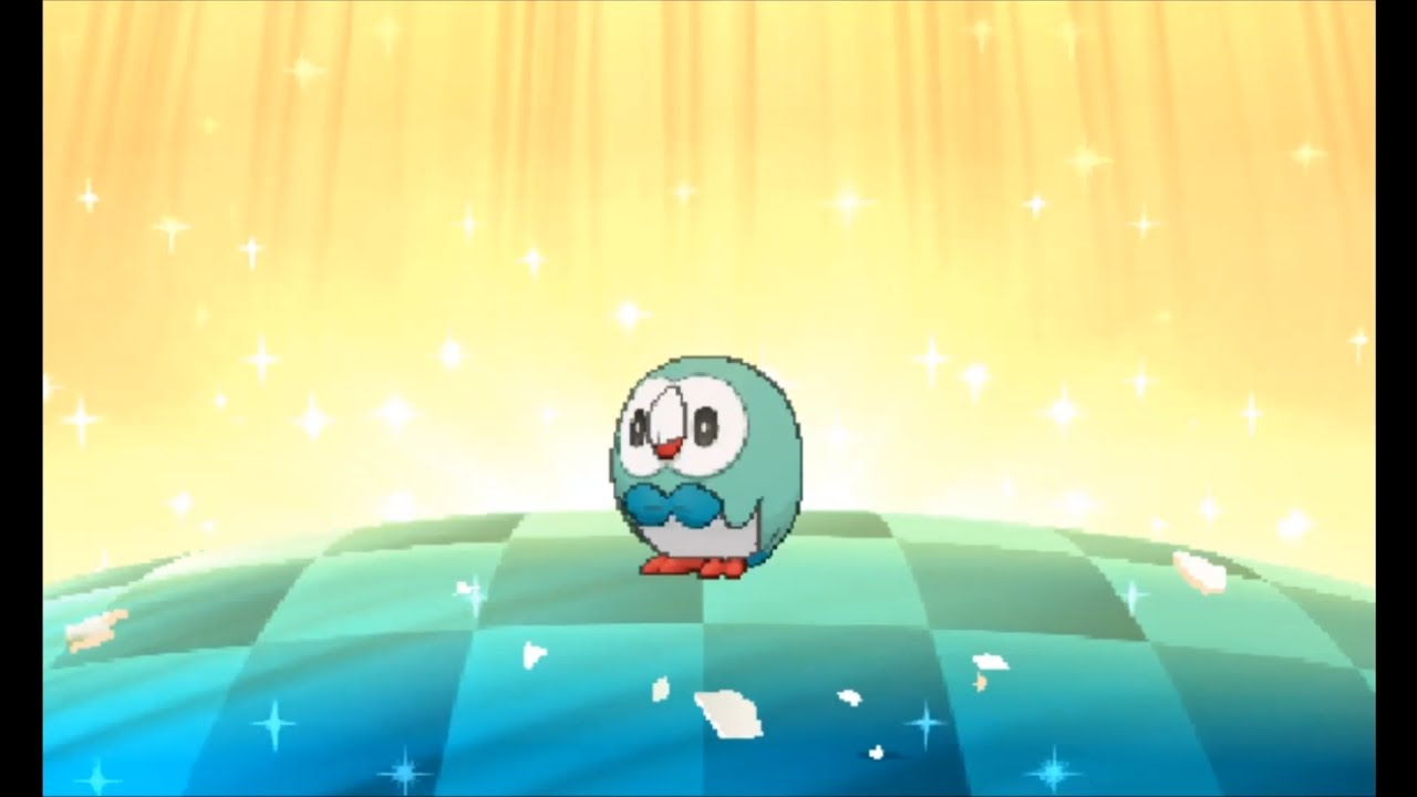 LIVE! Shiny Rowlet hatches on Moon after only 13 Eggs! | Shiny Living ...