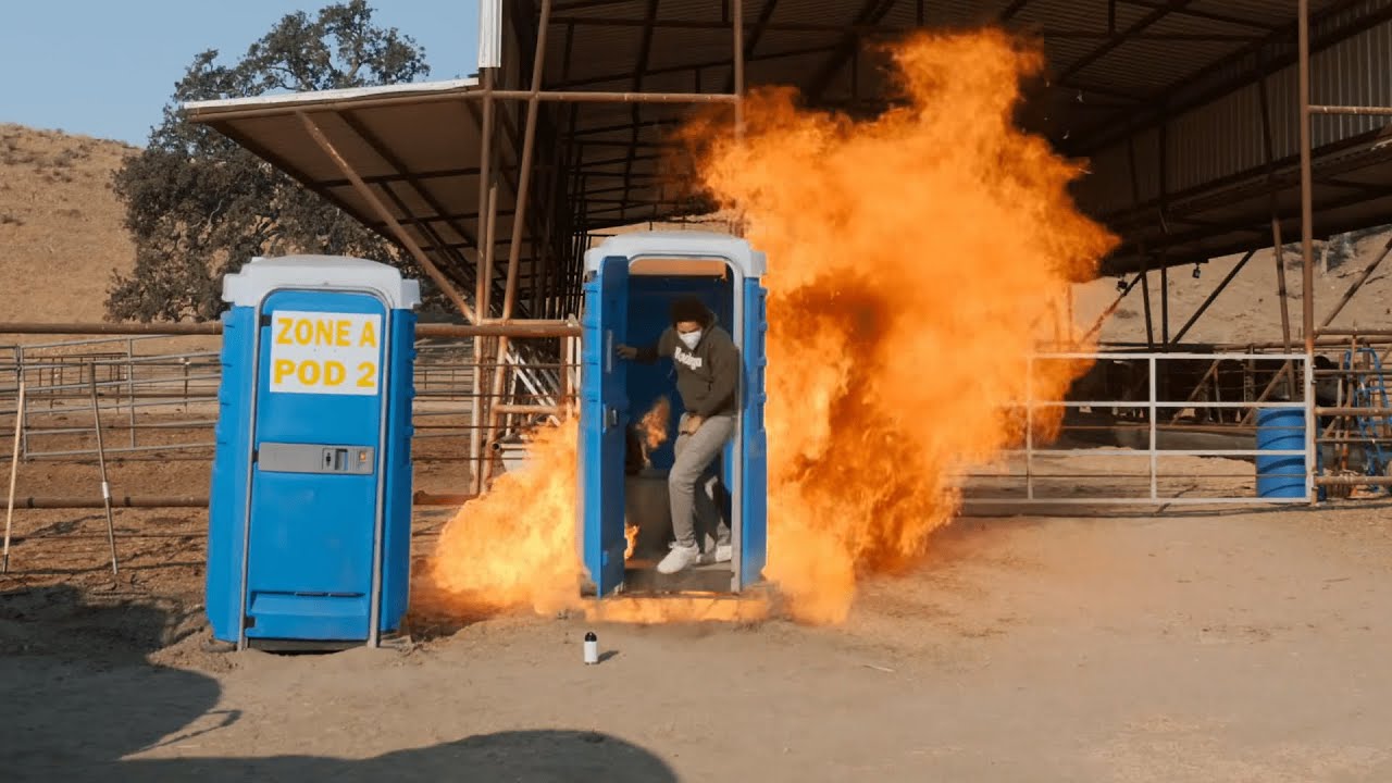 Eric's Porta-Potty Explosion - Jackass 4.5 (2022) - YouTube