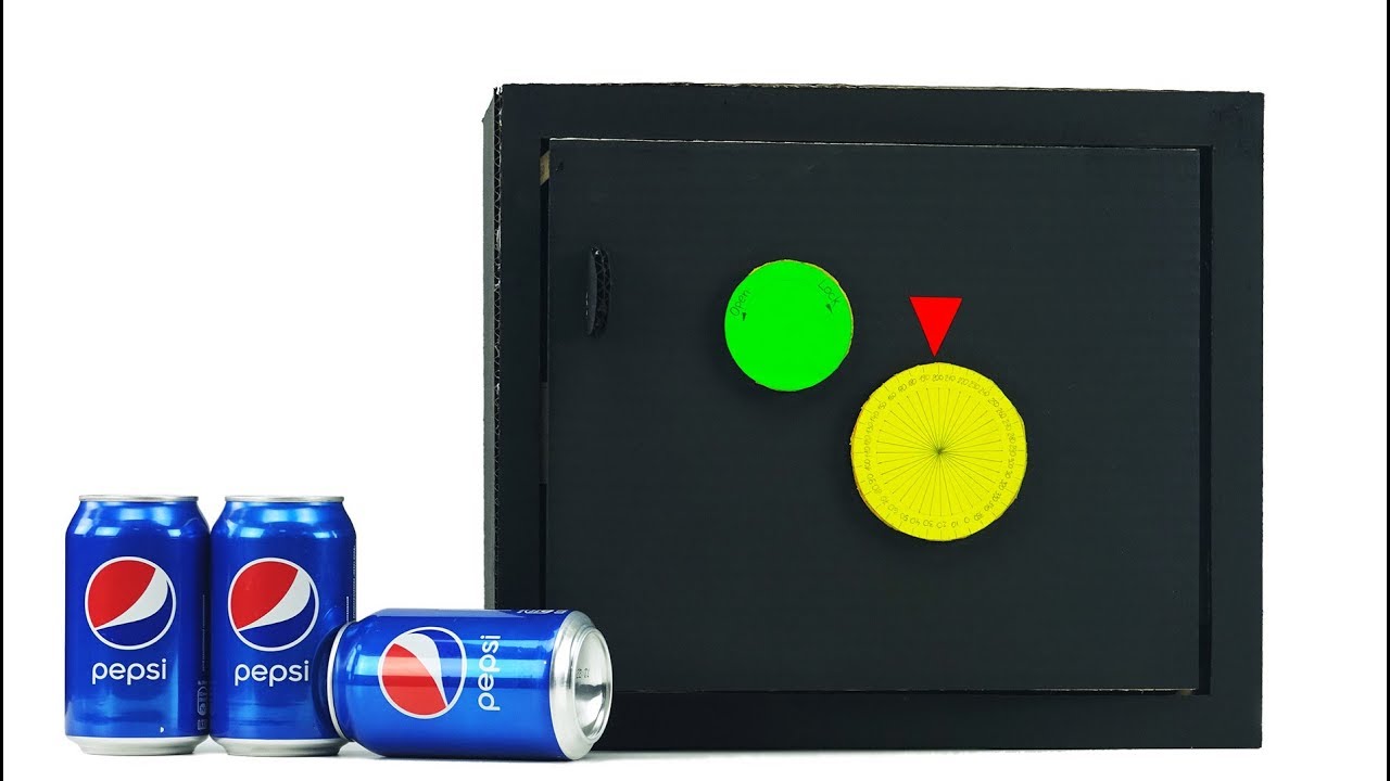 How to Make Mini Safe with Combination Lock from Cardboard - YouTube