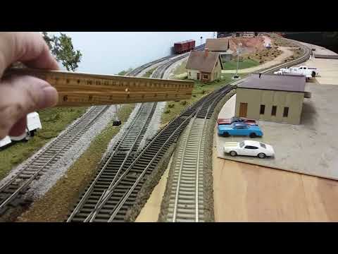 HO Scale 'Let's Get Real' Track and Switch Separation - YouTube