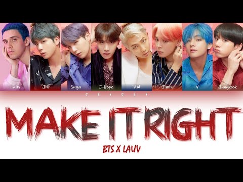 BTS (방탄소년단) - 'MAKE IT RIGHT' (feat. LAUV)' [HAN|ROM|TÜRKÇE ALTYAZILI]