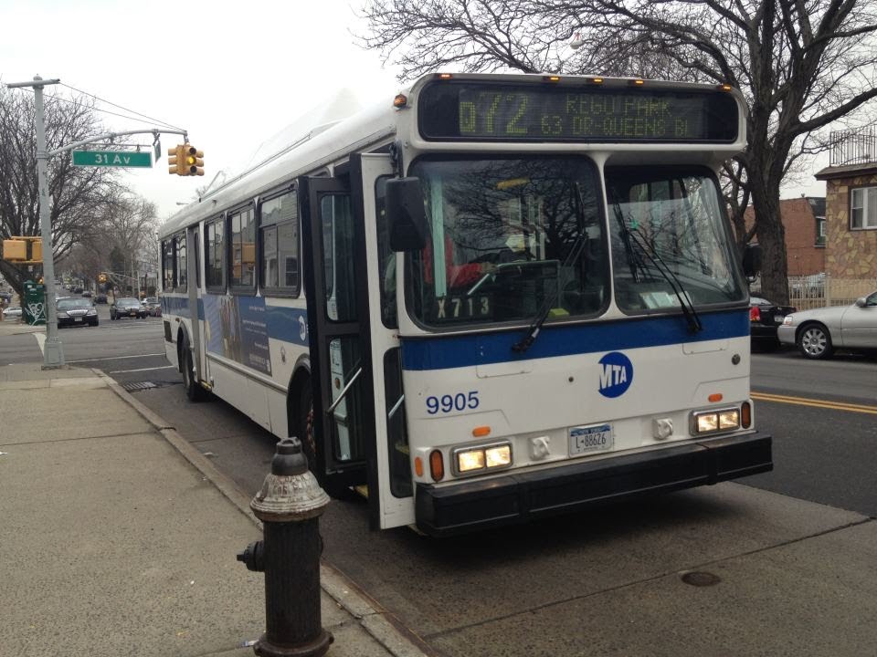 MTA Bus: A Ride with Orion V CNG 9905 on the Q72 to 31st Av (via ...