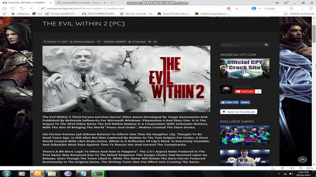 how to download the evil within 2 for pc free - YouTube