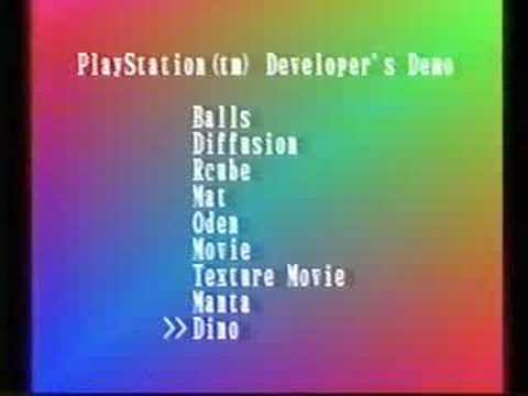 Playstation 1 Developer Demo Disc 1995 - YouTube