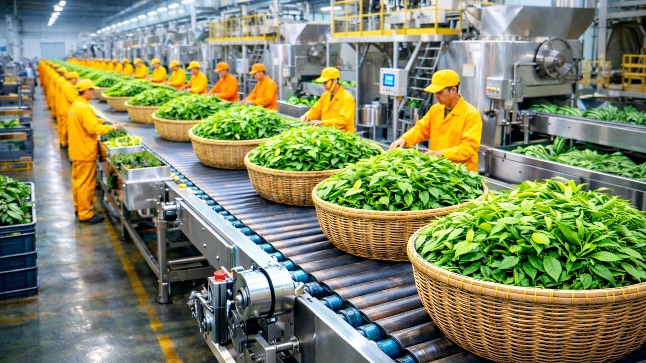 Inside a Black Tea Factory: From Fresh Leaf to Packed Tea - YouTube