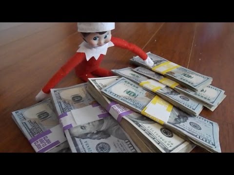 Elf ON The Shelf FIGHTS CAT FOR MONEY - YouTube