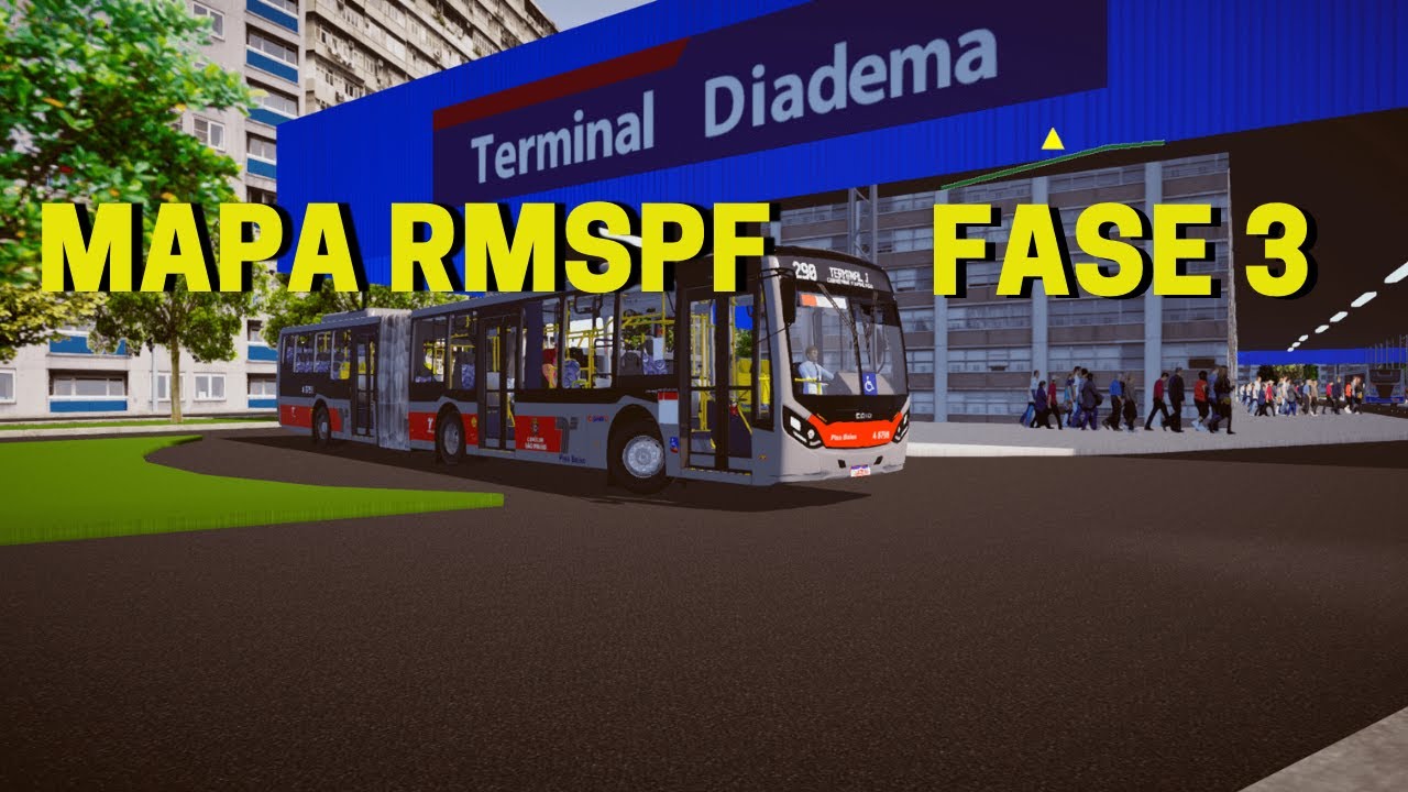 🔴Mapa RMSPF Fase 3 - Linha Terminal D (Diadema) ao Terminal J ...