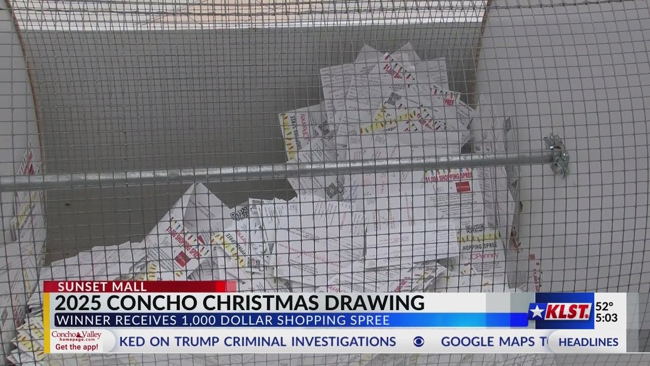 Concho Christmas shopping spree winner selected in drawing - YouTube