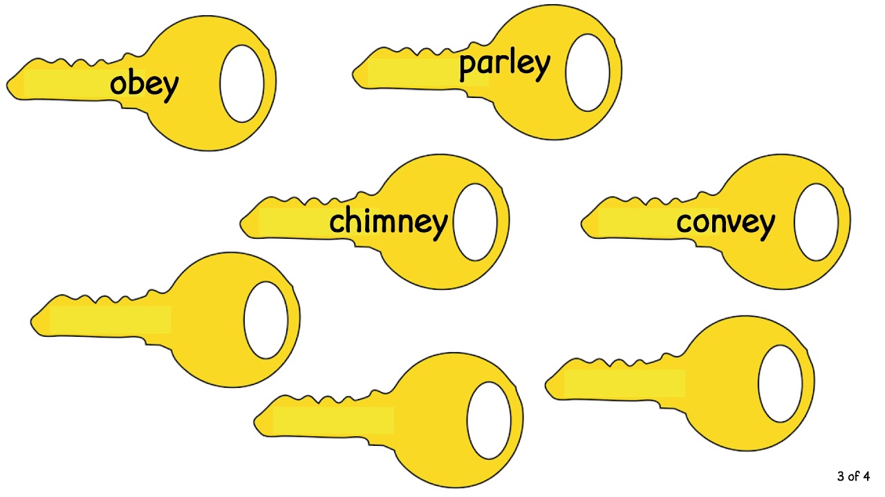 'ey' Words - Vowel Blends Many Sounds - Quick Phonics - Reading Made ...