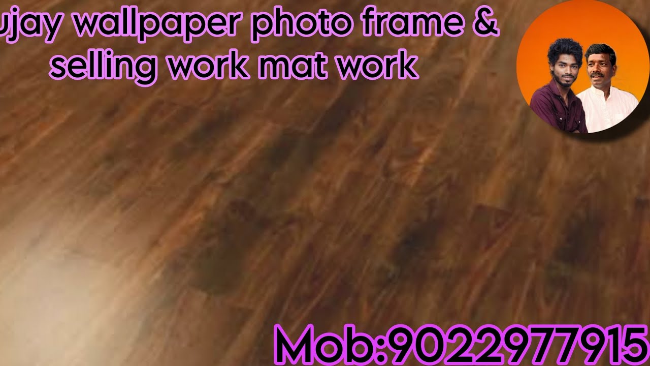 Sujay wallpaper and photo frame seiling work mat other works - YouTube