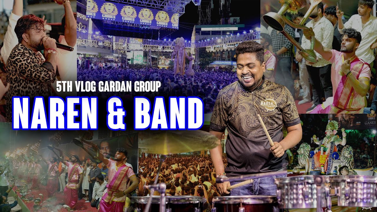 5th Vlog ️🥁 || Naren & Band || Garden Group Biggest Aagman || First ...