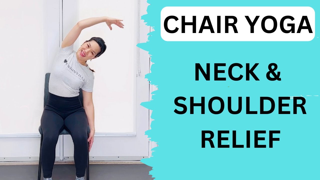 Chair Yoga: Gentle Stretches for Neck & Shoulders - 20min - YouTube