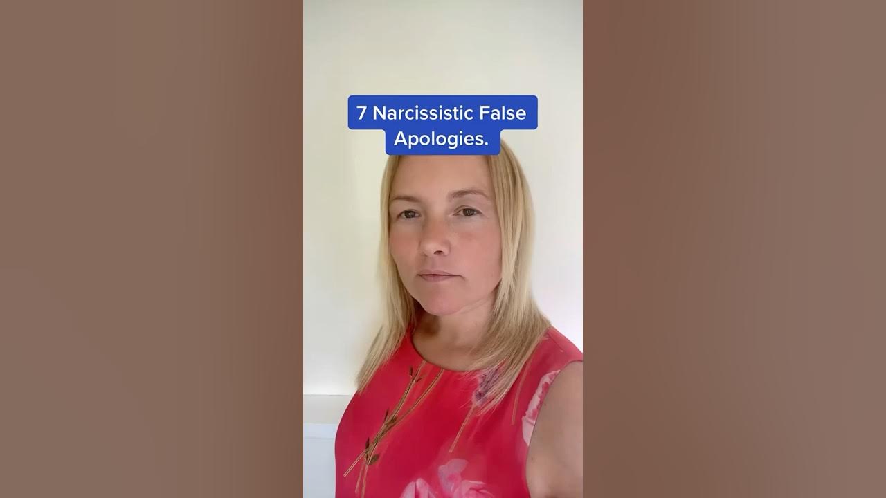 7 False Apologies Narcissists Make - YouTube