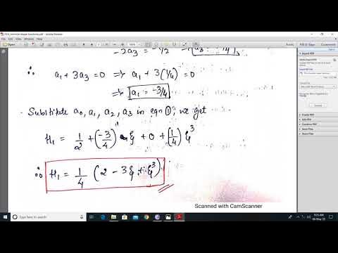 FEM - Hermite Shape functions for beam element - YouTube