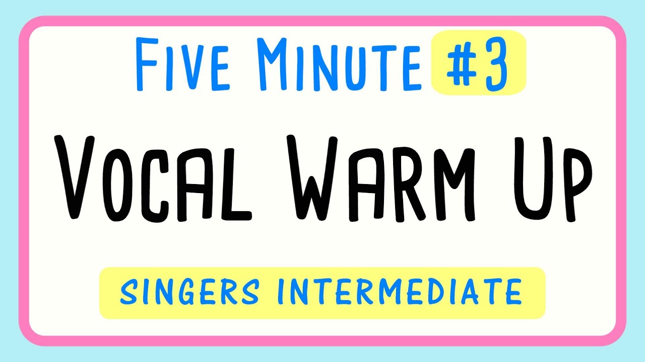 5 Minute Vocal Warm Up Female Voice #3 - Intermediate Singers - YouTube