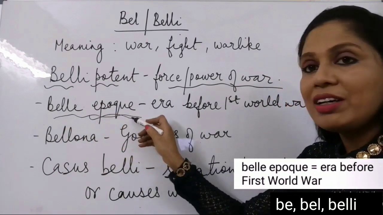 Class 13 LearnEnglish Vocabulary Root Word Be Bel Belli StayHome class-13-learnenglish-vocabulary-root-word-be-bel-belli-stayhome
