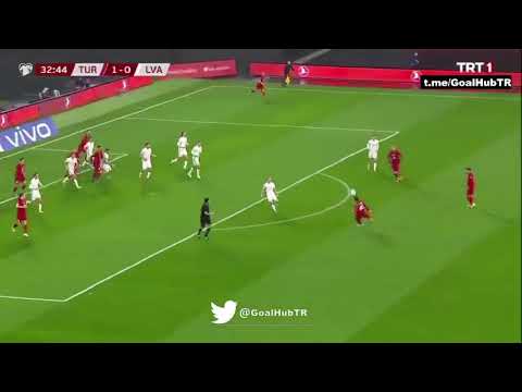 Goooool hakan Çalhanoğlu Türkiye 2-1 Letonya