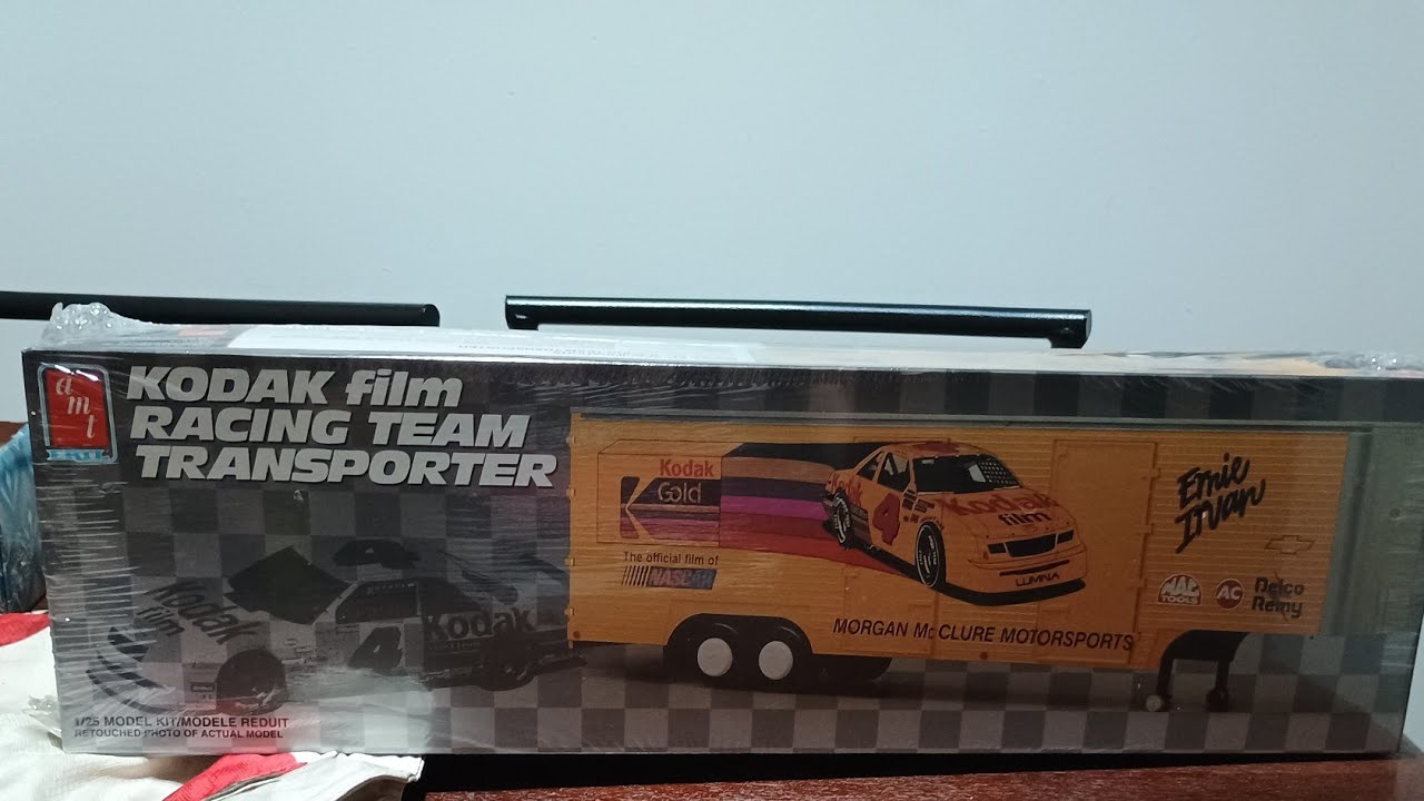kit review NASCAR transport trailer - YouTube