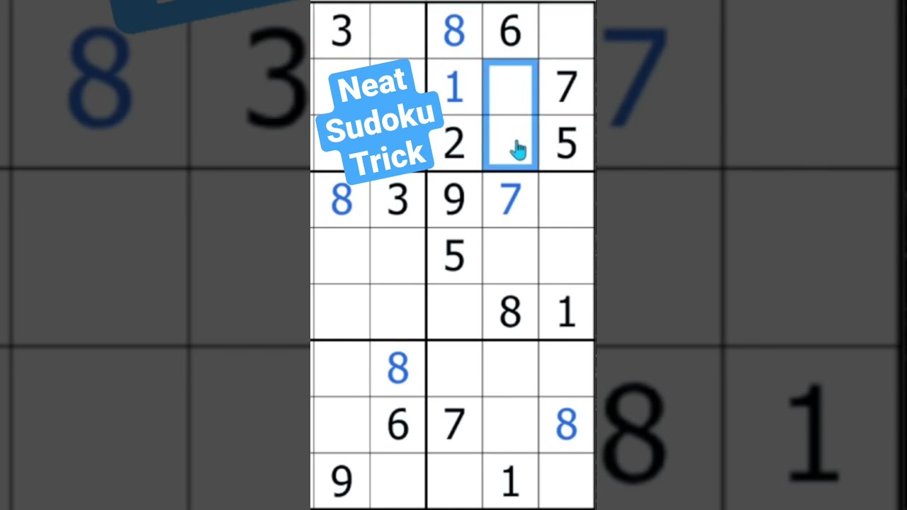 How To Solve Sudoku FASTER With Pointing Pairs Sudoku Shorts 62 learn sudokutricks shorts How To Solve Sudoku FASTER With Pointing Pairs Sudoku Shorts 62 learn sudokutricks shorts