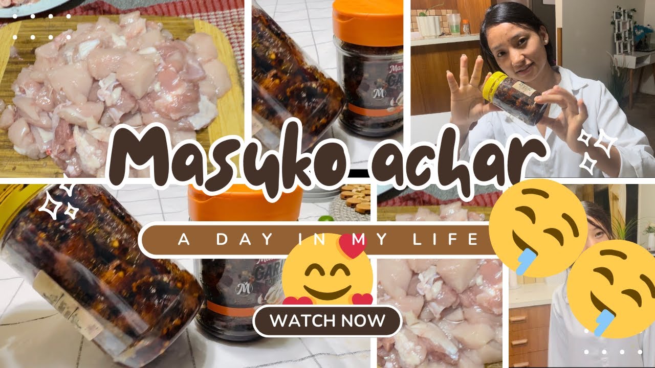 Masu ko achar _chicken pickle recipe yummy food 🤤 - YouTube