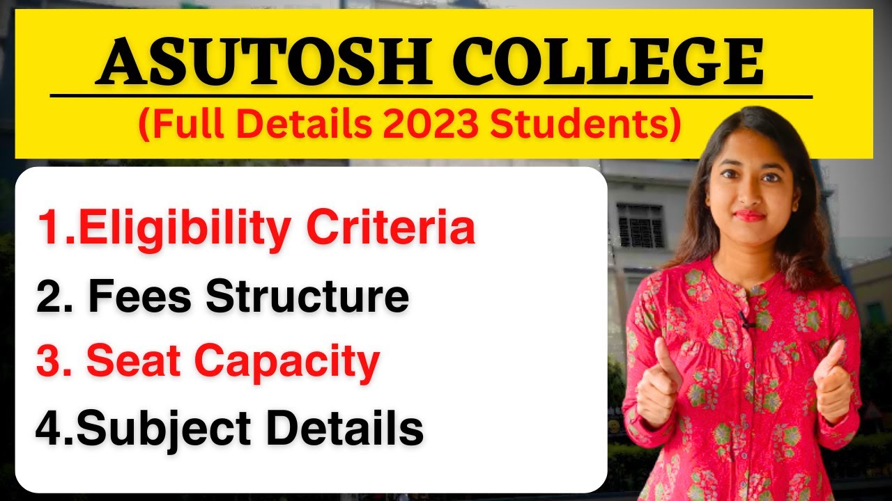 Asutosh college UG Admission 2023 | WB college Admission 2023 ...