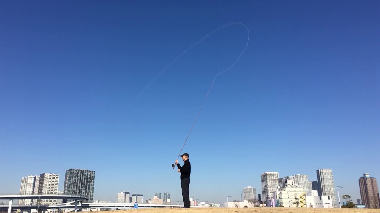 Basic Fly Casting No.003 Over head cast, Natural stance, Hi Back Cast ...
