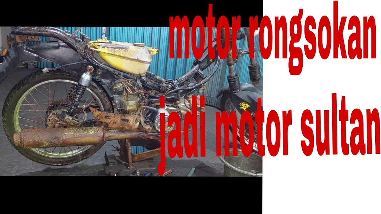 RESTORASI motor YAMAHA LAMA VEGA R 2004,MOTOR RONGSOKAN BERUBAH JADI ...