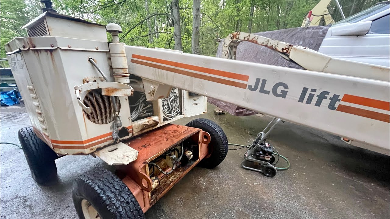 Repairing an old broken JLG Manlift Part 2 - YouTube