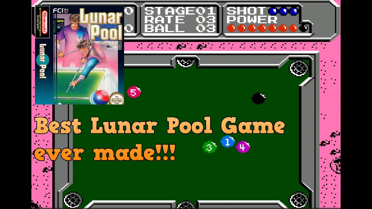 Lunar Pool (NES) 1985 - YouTube