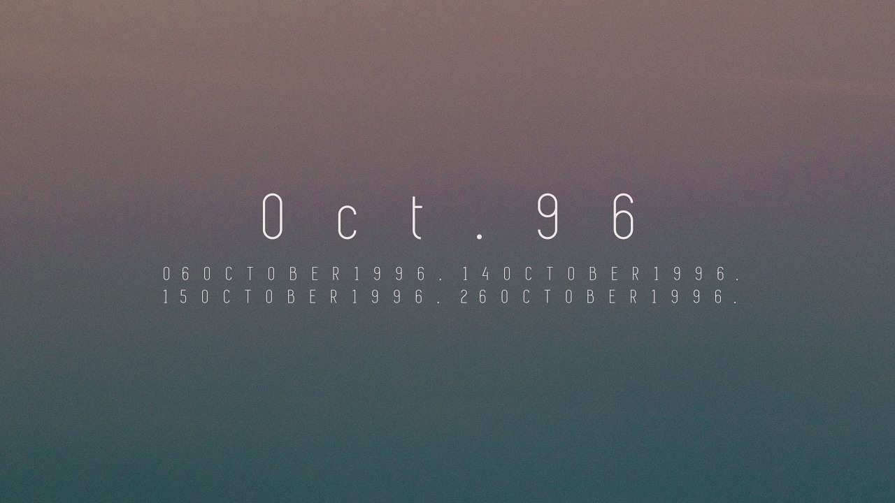 สตรีมแบบสดของ Oct. 96 - YouTube