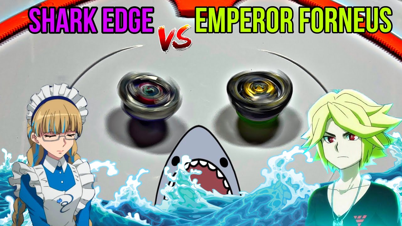 SHARK ATTACK!! Shark Edge 3-60 LF vs Emperor Forneus! Beyblade X vs ...