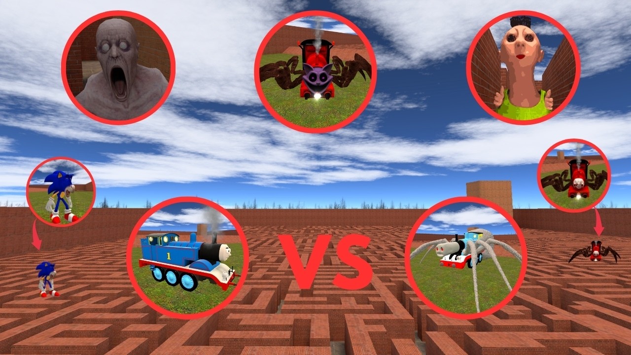 Enraged Thomas Train vs SCP-096 in Giant Maze! Who Escapes? 😱 #scp096 # ...