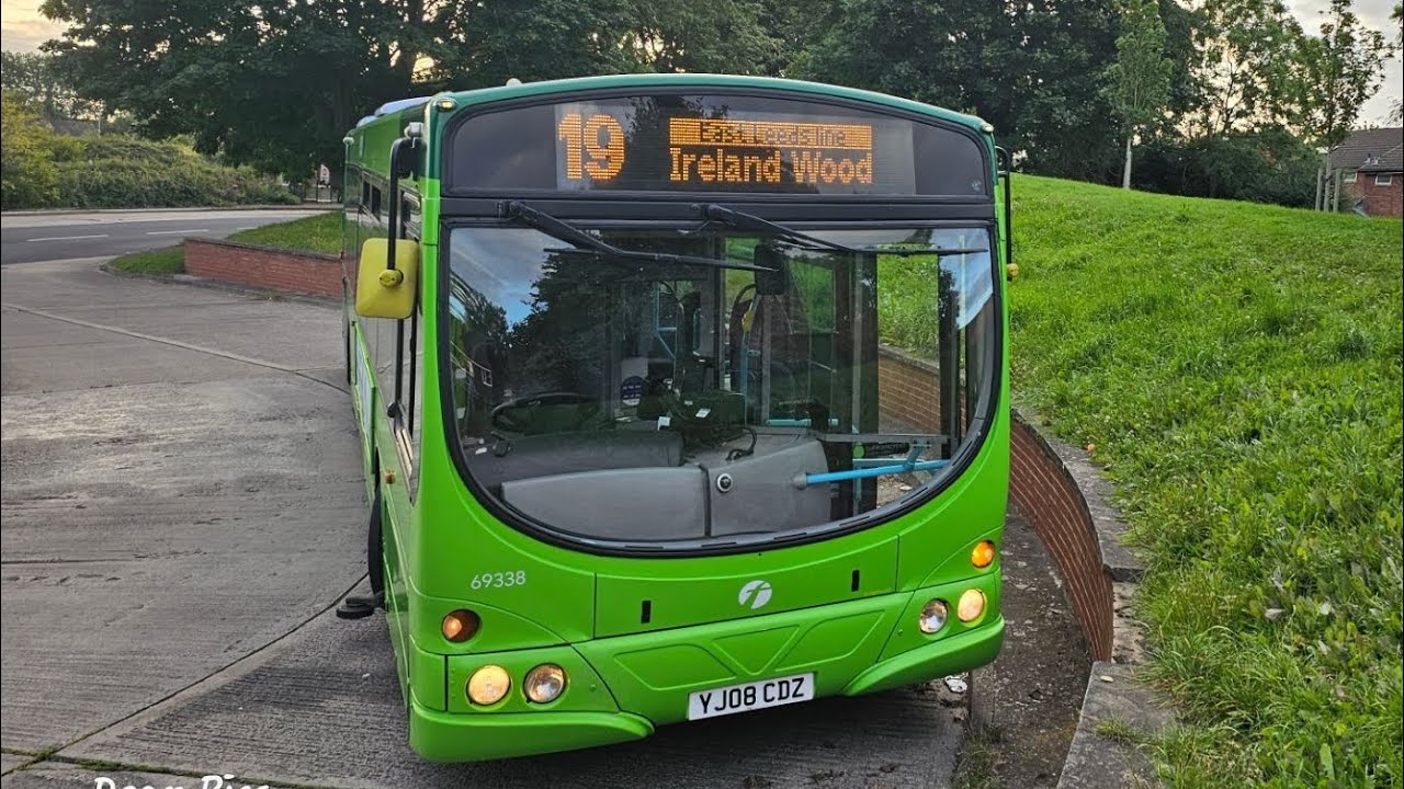 *Redlining* • Route 19A • First Leeds • YJ08 CDZ 69338 • Volvo B7RLE ...
